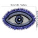 Evil Eye Patches Evil Eye Charm Badges Beaded Crystal Applique Sew on ...