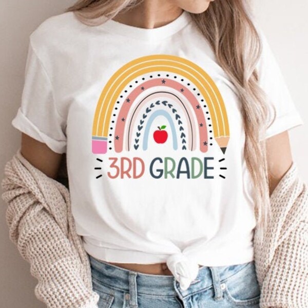 3rd Grade Teacher Shirt - Etsy