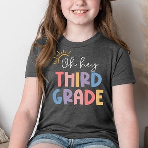 Third Grade Kid Shirt, Third Grade Girl Shirt, Third Grade Girl Outfit ...