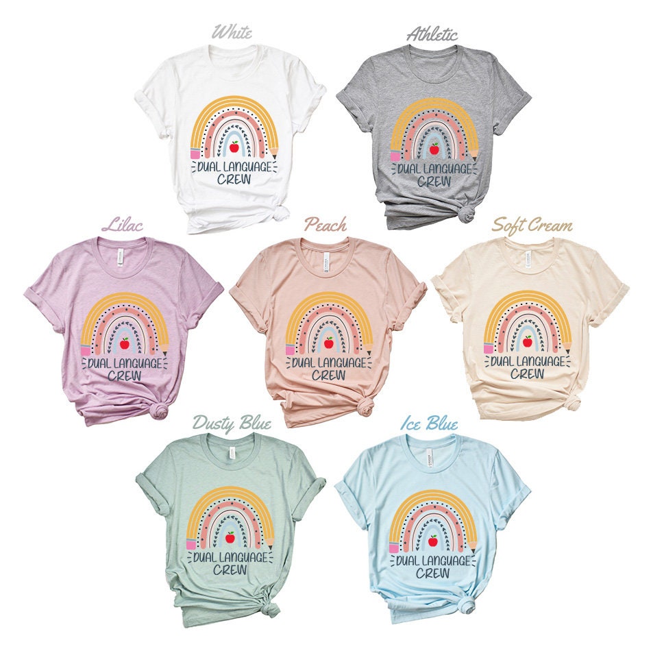 Dual Language Teacher Shirt Dual Language Crew Dual Language - Etsy