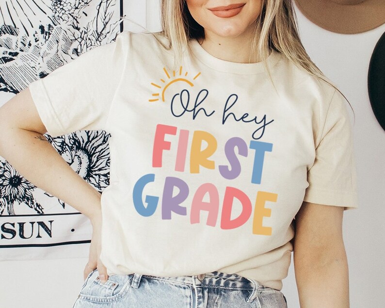 Oh Hey First Grade Teacher Shirt 1st Grade Teacher Shirt - Etsy