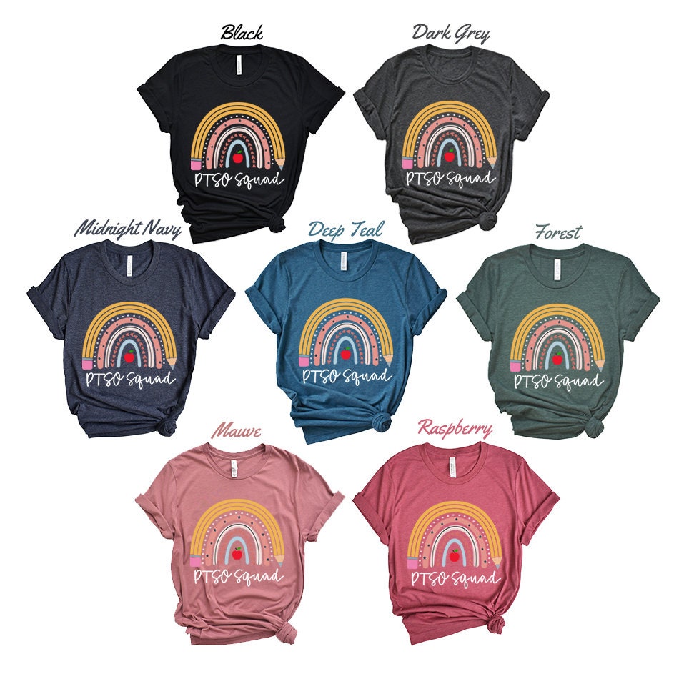 PTSO Shirt PTSO Squad Shirt Parent Teacher Student - Etsy UK
