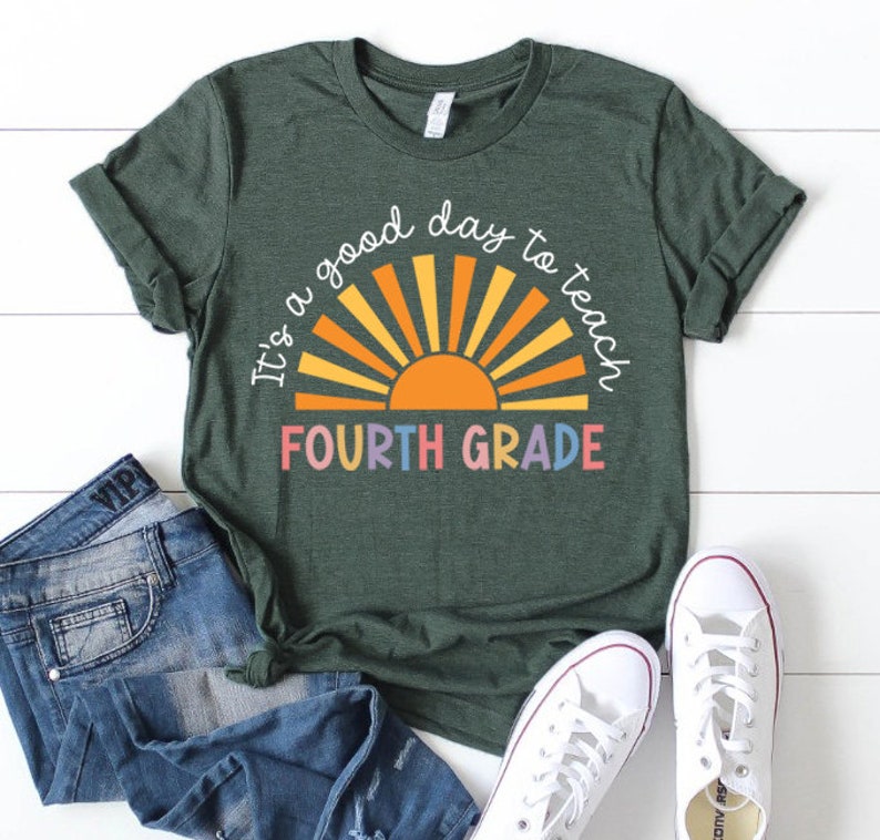4th Grade Teacher Shirt Fourth Grade Teacher Shirt 4th Grade - Etsy