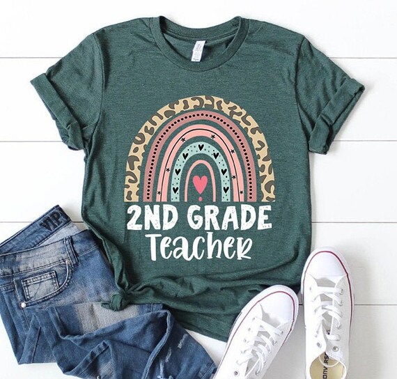 2nd Grade Teacher Shirt Second Grade Teacher Shirt 2nd Grade - Etsy