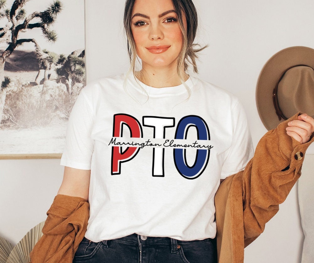 Custom PTO Shirt, Custom School Name Shirt, Custom Elementary School ...