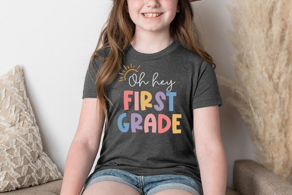 First Grade Kid Shirt First Grade Girl Shirt First Grade - Etsy