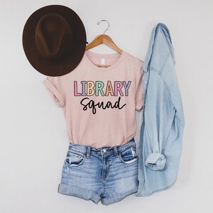 Librarian Shirt Library Shirt Library Squad Librarian - Etsy