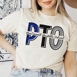Custom PTO Shirt, Custom School Name Shirt, Custom Elementary School ...