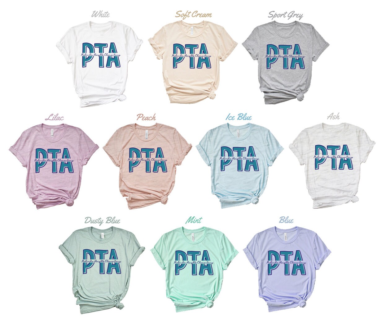 Custom PTA Shirt Elementary School Color Physical Therapist - Etsy