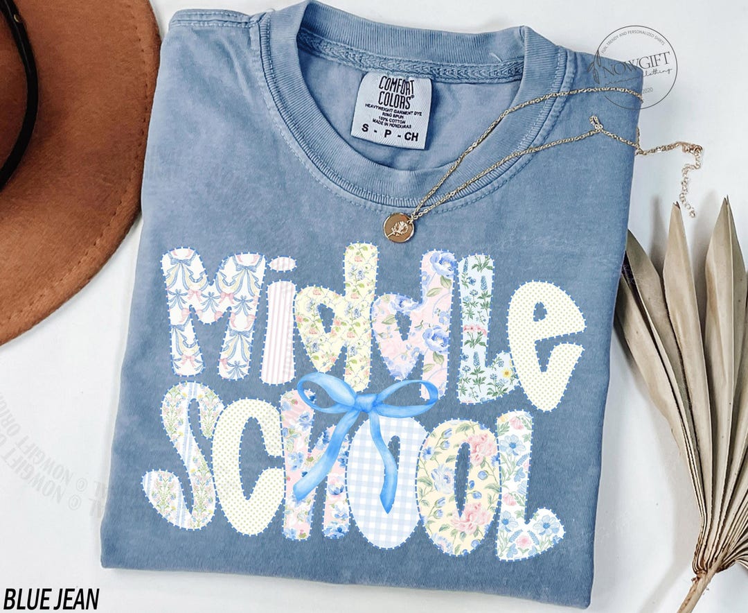 Comfort Colors® Middle School Teacher Shirt, Middle School Shirt, Back ...