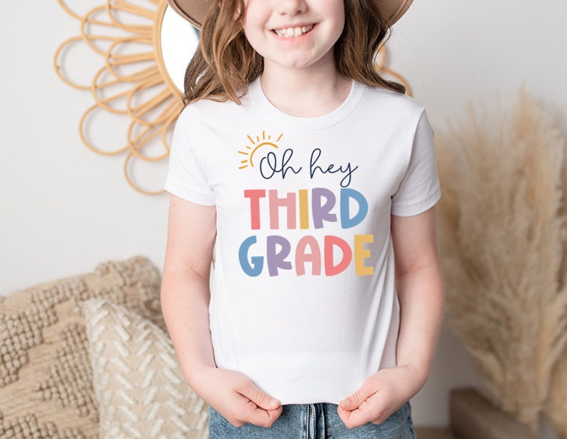 Third Grade Kid Shirt Third Grade Girl Shirt Third Grade - Etsy