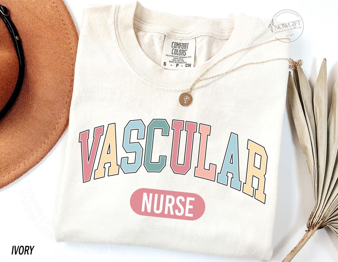 Vascular Nurse Tshirt, Vascular Nurse Shirt, Vascular Surgery, Medical ...
