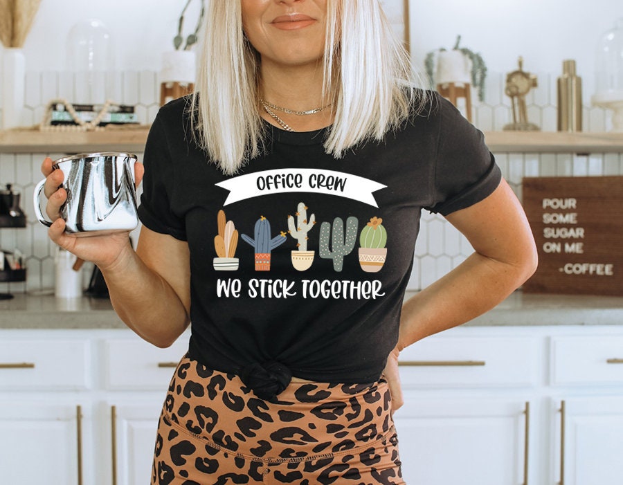 Office Crew Shirt Office Squad Shirt Front Office Lady - Etsy