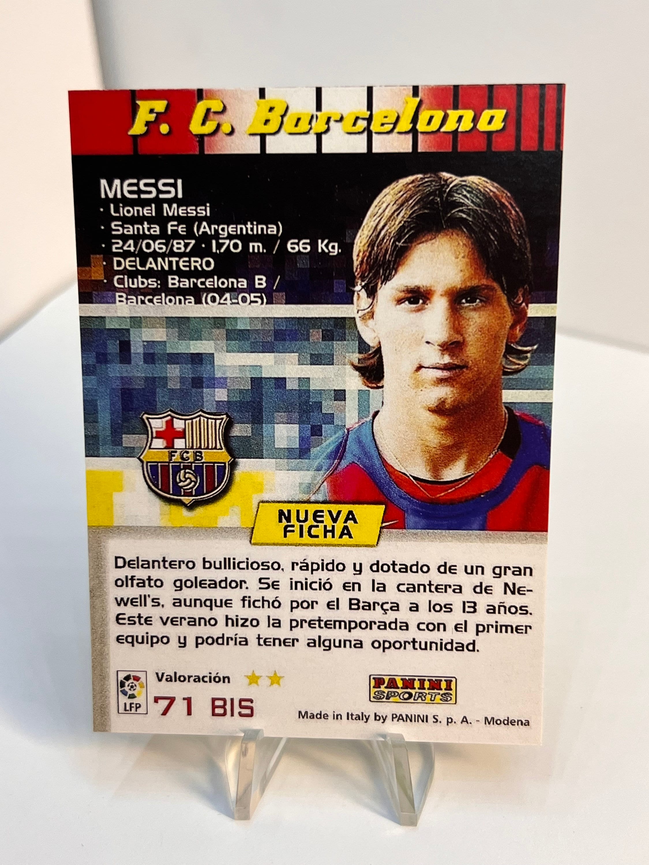 Lionel Messi 2004 Rookie Card Soccer - Etsy