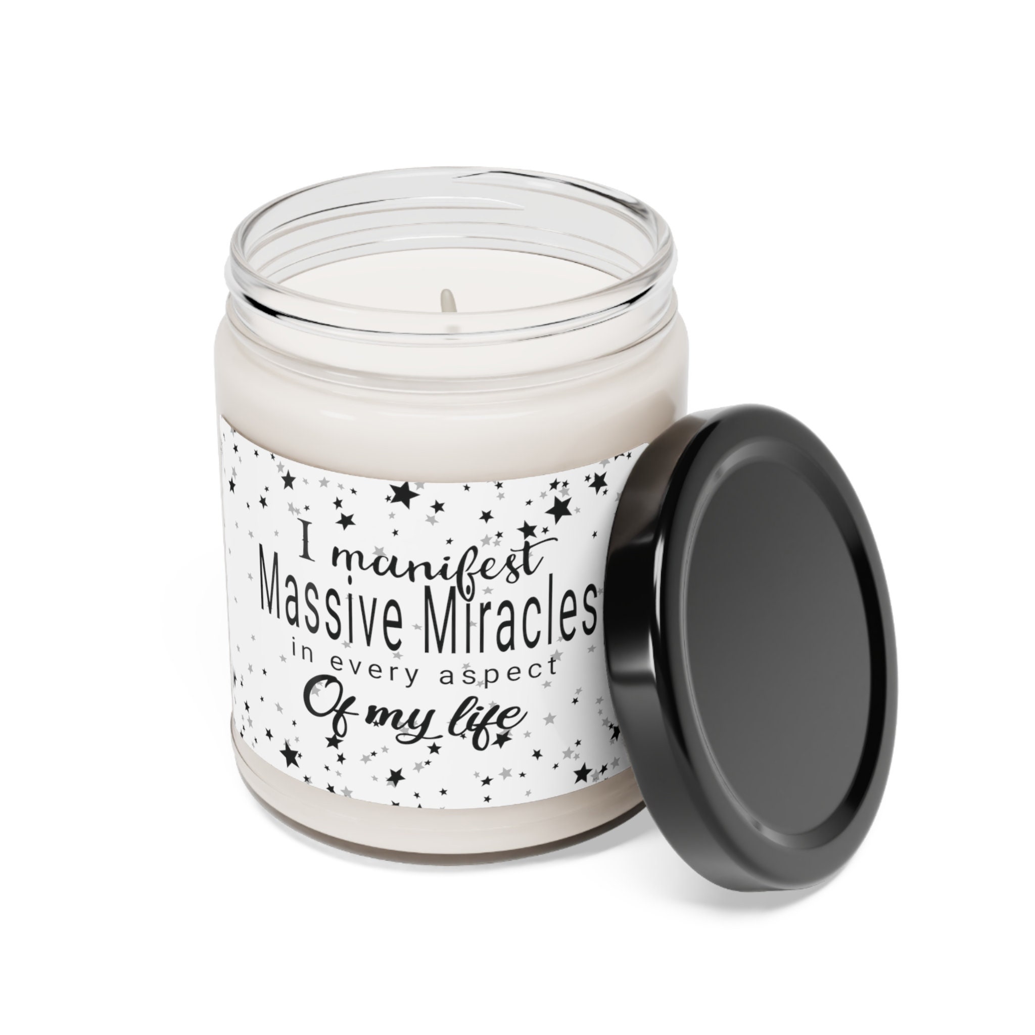 Manifest Miracles Candle, Manifesting Candle, Manifesting Affirmation ...