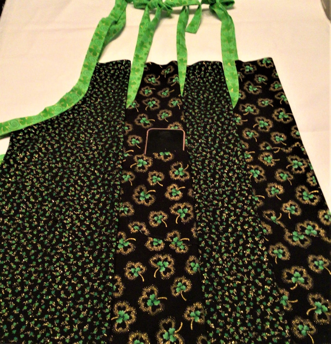 Saint Patrick's Shamrock Aprons, Bib Apron, Chef Apron, Irish Aprons ...