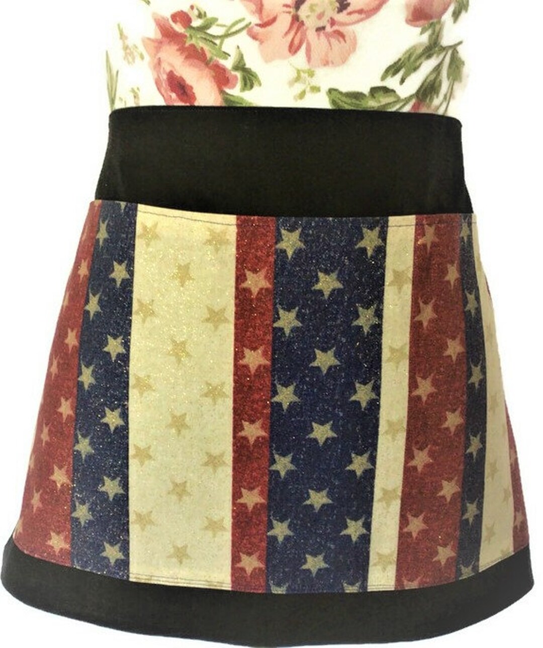 Patriotic Stripe Stars Apron USA Flag Server Apron Waitress Waiter ...