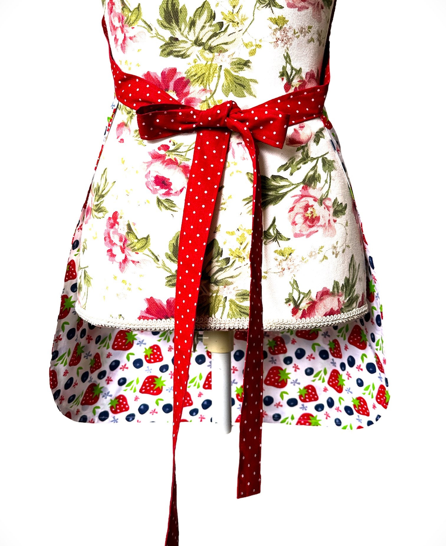 Strawberries Full Bib Apron Double Sided Everyday Baking and Cooking ...
