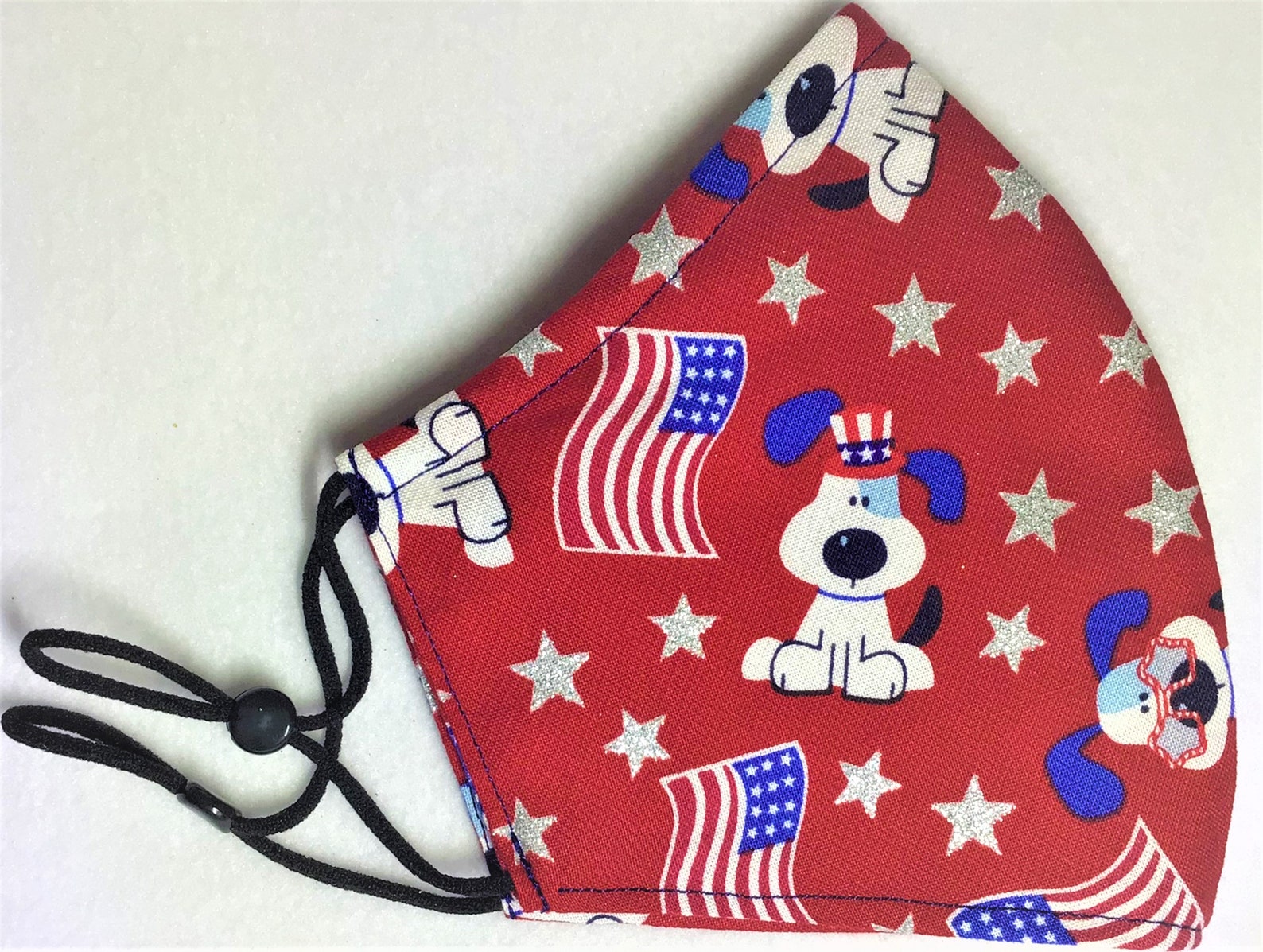 Waitress Patriotic Apron With Matching Face Mask Server Apron Dog Paw ...