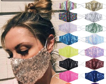 Shiny Face Mask - Etsy