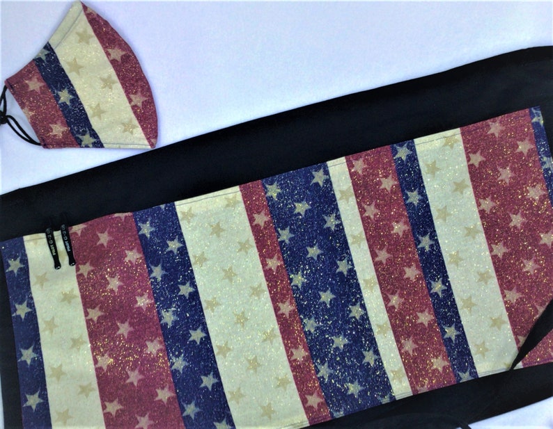 Patriotic Stripe Stars Apron USA Flag Server Apron Waitress | Etsy