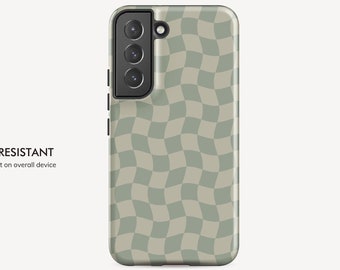 Sage Checkered Phone Case - Etsy