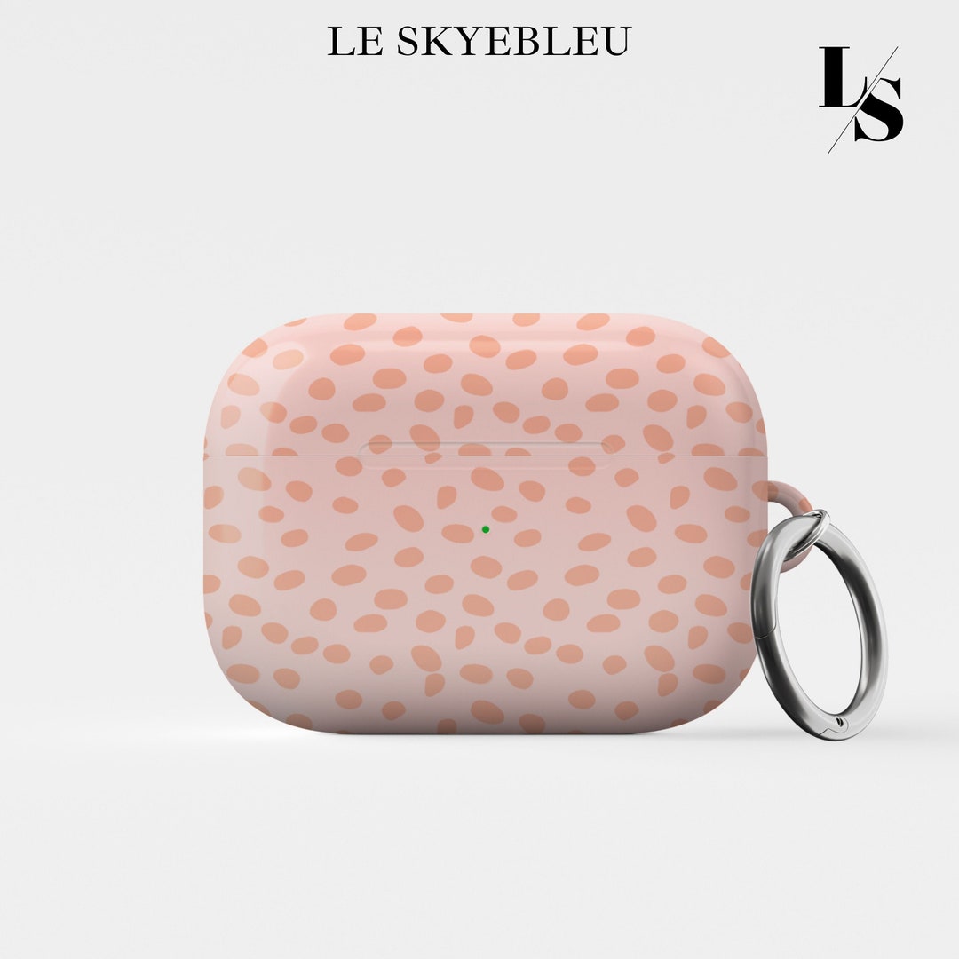 Pink and Orange Polka Dots Airpods Pro Case, Cute Aesthetic Airpods 1 ...