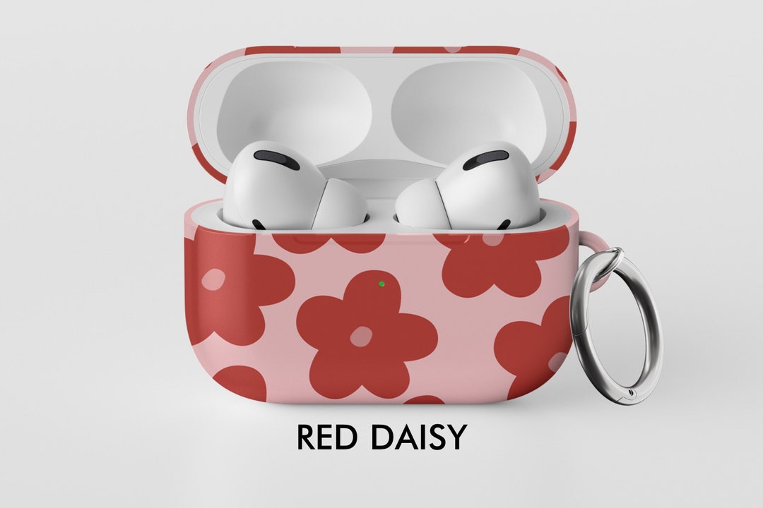 RED Daisy Spring Floral Airpods Pro Gen 2 Case, Cute Airpods Pro Case ...