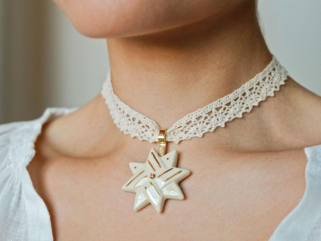 Large Spinning Star Pendant Necklace, Celestial Statement Jewelry ...