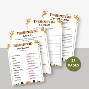 Thanksgiving Word Scramble Game, Thanksgiving Vocabulary Game, Holiday ...