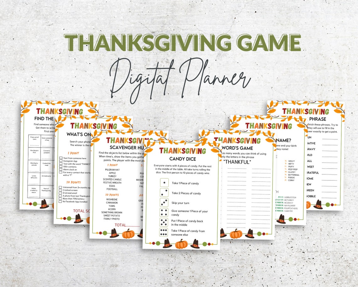 Thanksgiving Word Scramble Game, Thanksgiving Vocabulary Game, Holiday ...