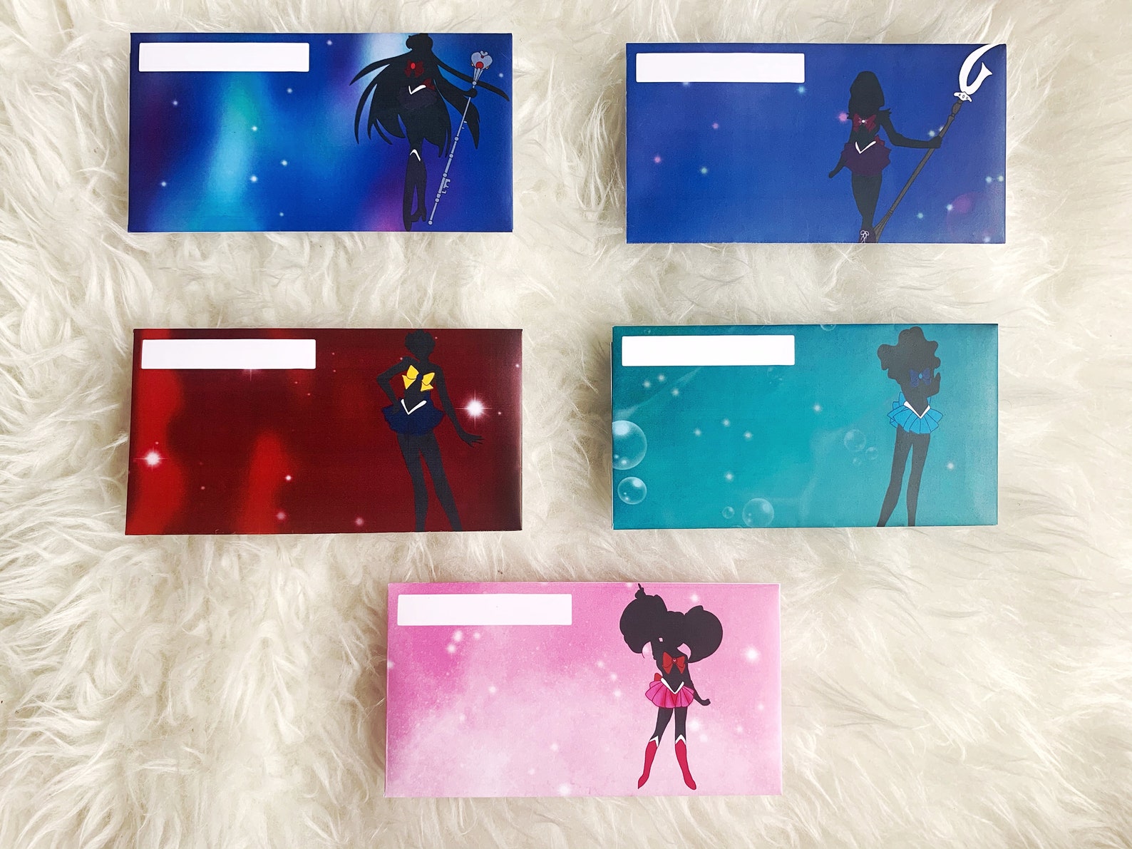Printable Anime Cash Envelopes Horizontal Set of 5 Dave Ramsey - Etsy