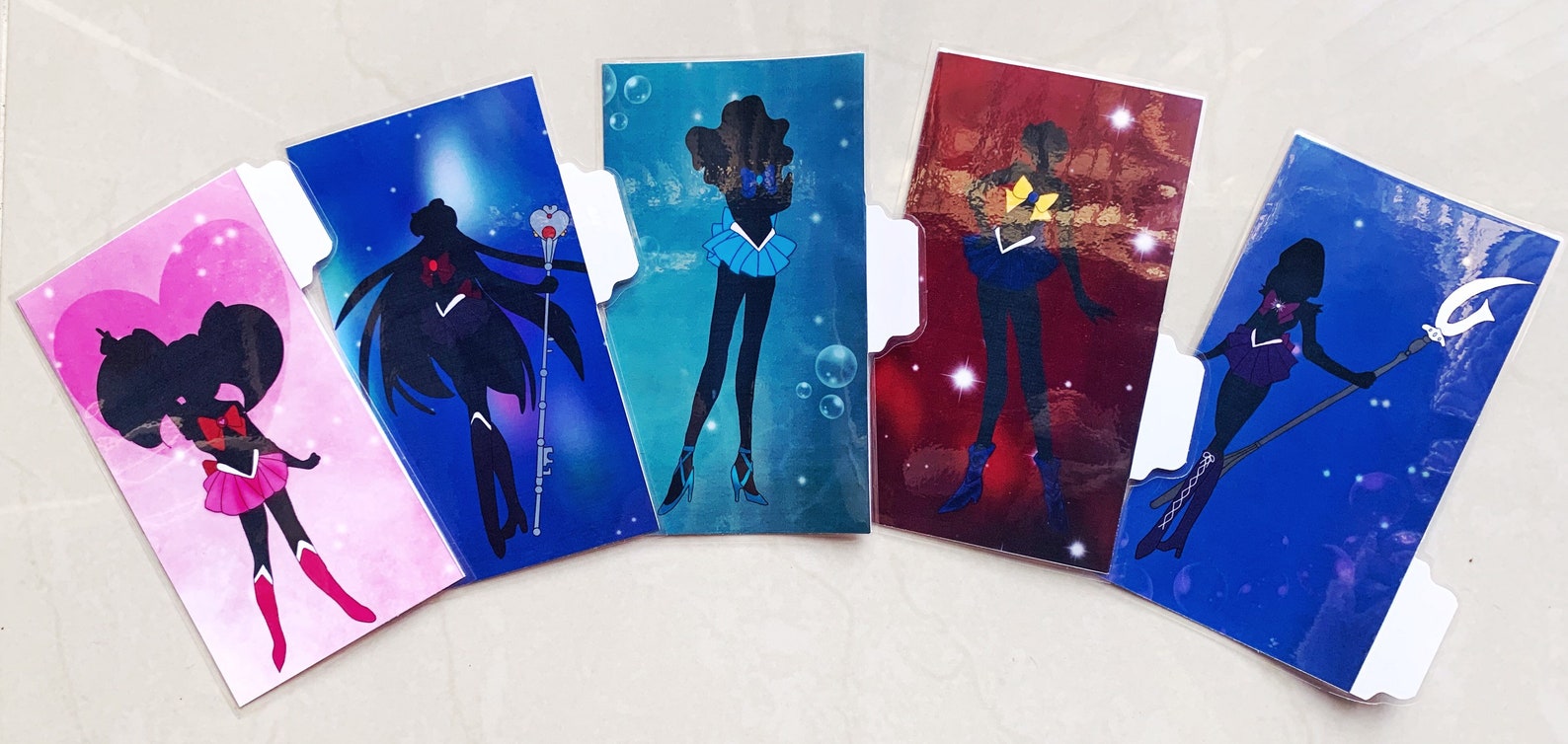 Anime Cash Envelopes Set of 10 Dave Ramsey & the Budget Mom - Etsy