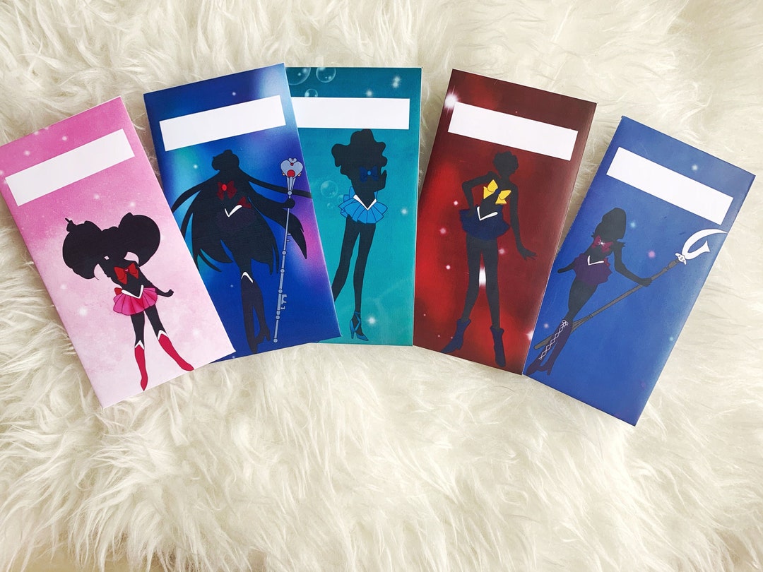 Printable Anime Cash Envelopes Vertical Set of 5 Dave Ramsey - Etsy