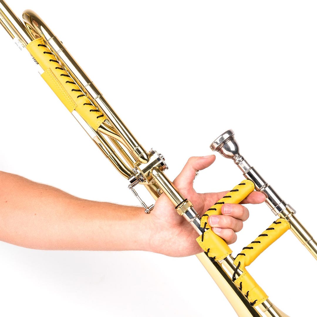 Leather Trombone Hand & Neck Guard Set With Pencil Holder - Genuine ...
