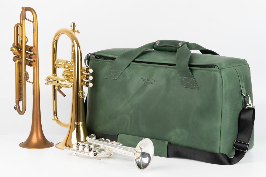 Trumpet Bag, Double/triple Gig Bag for Flugelhorn, Cornet, Piccolo ...