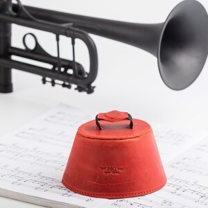 Trumpet Personalized Leather Plunger Mute, Personalized Gift for ...
