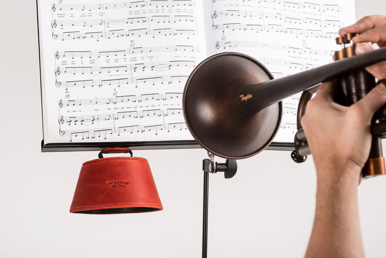 Personalized Leather Trumpet Plunger Mute: Lightweight Magnetic ...
