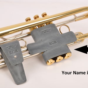 Trumpet Valve Guard, Trumpet Mouthpiece Holder by MG Leather Work ...