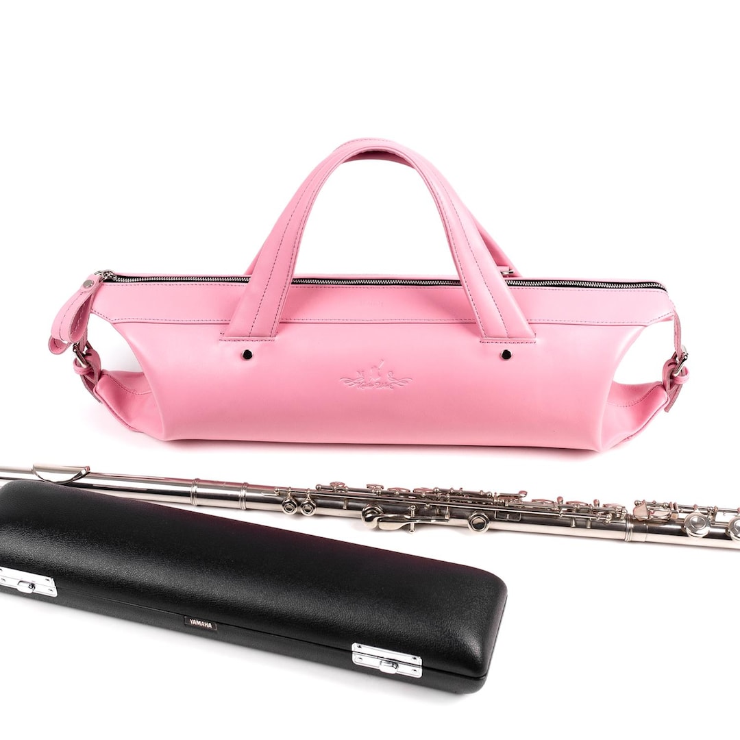 MG Leather Work Flute Bag, Flute Case Cover, Flute Case, Personalized ...