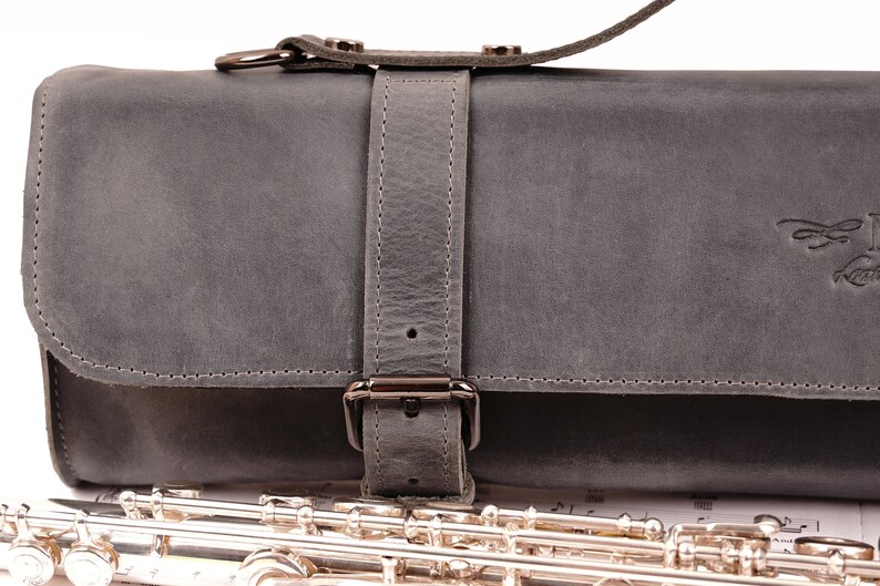 Handmade Leather Flute Bag: Personalized Flute Case Cover - Etsy