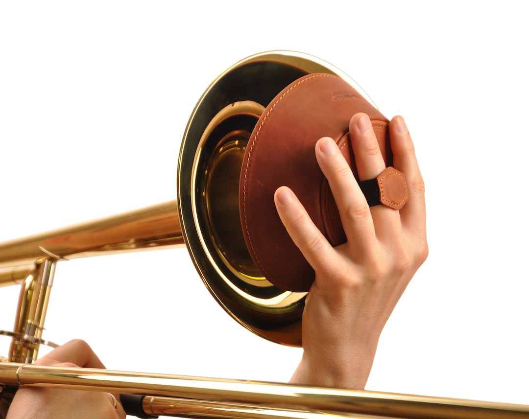 Leather Trombone Plunger Mute: Lightweight Magnetic Jazz Accessory - Etsy