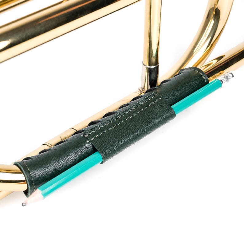 Leather Trombone Hand & Neck Guard Set With Pencil Holder, Genuine ...