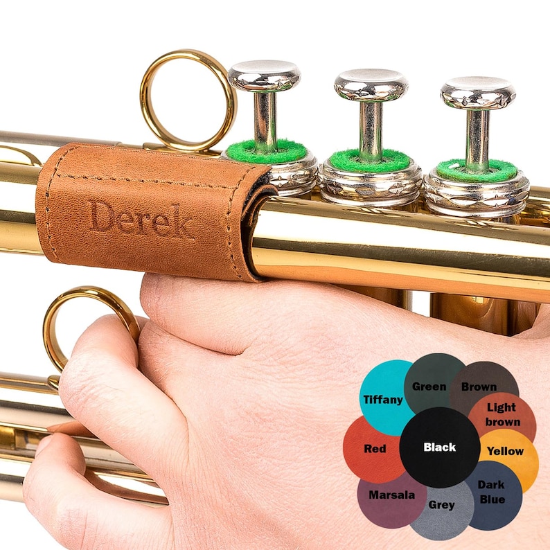 Personalized Leather Trumpet Finger Saver: Musician Gift - Etsy