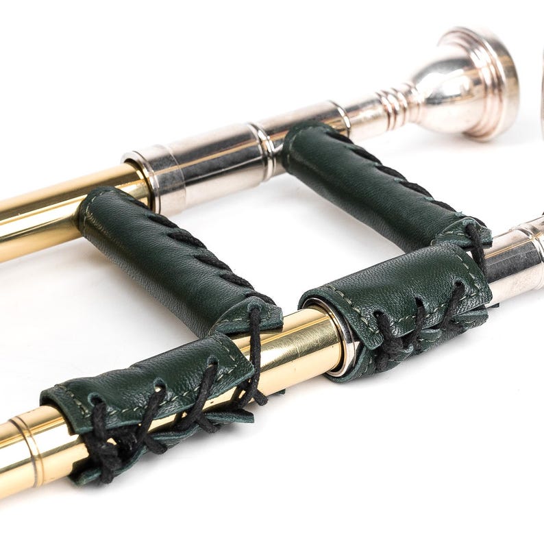Leather Trombone Hand & Neck Guard Set With Pencil Holder, Genuine ...