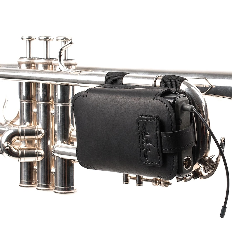 Leather Trumpet Microphone Pouch: Personalized Wireless Transmitter ...