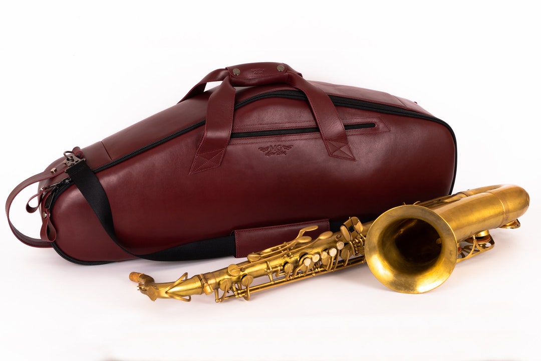 Tenor Saxophone Gig Bag, Genuine Leather Bag for Tenor Sax by MG ...