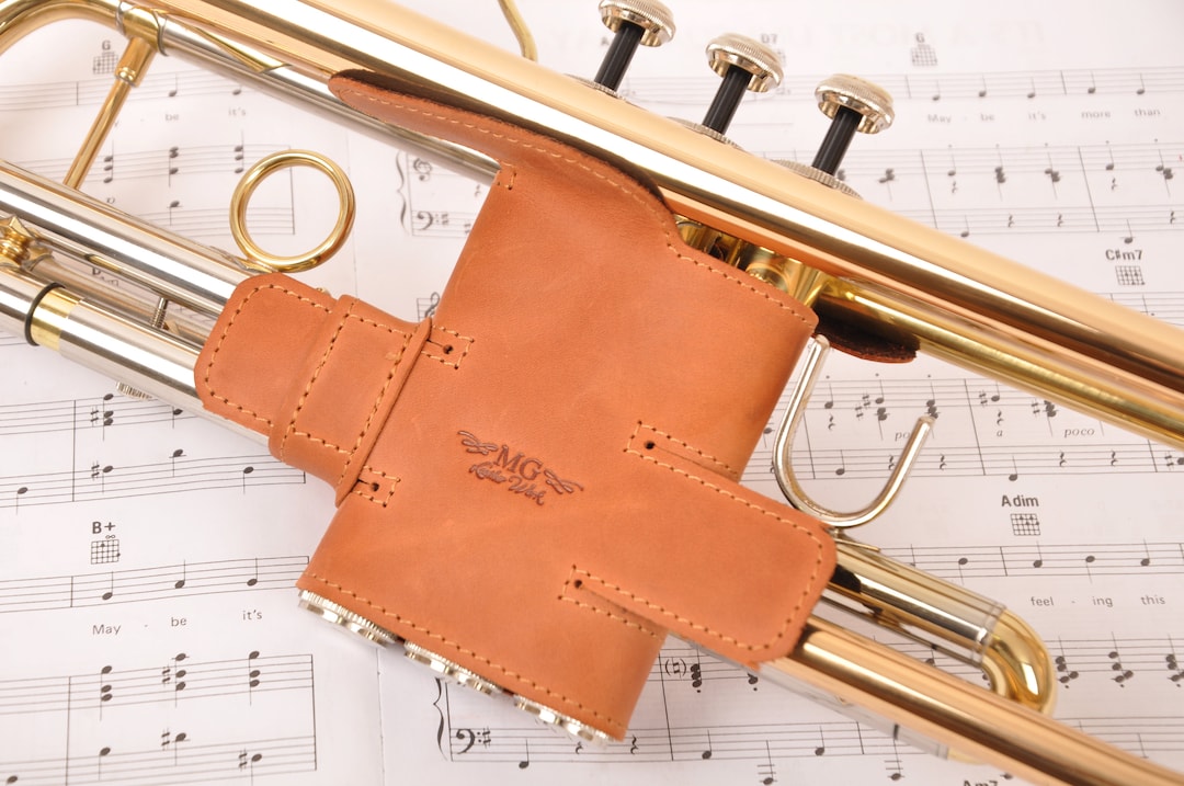 MG Leather Work Trumpet Valve Protector: Personalized Leather Guard - Etsy