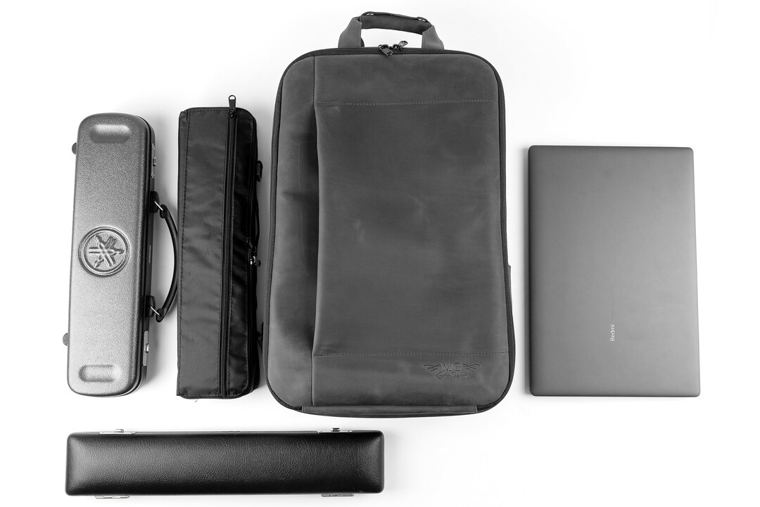 Flute Leather Backpack by MG Leather Work, Flute Backpack, Personalized ...