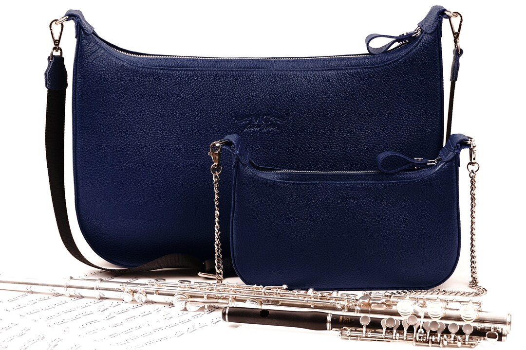 MG Leather Work Flute Bag and Piccolo Flute Bag Italian Leather, Flute ...